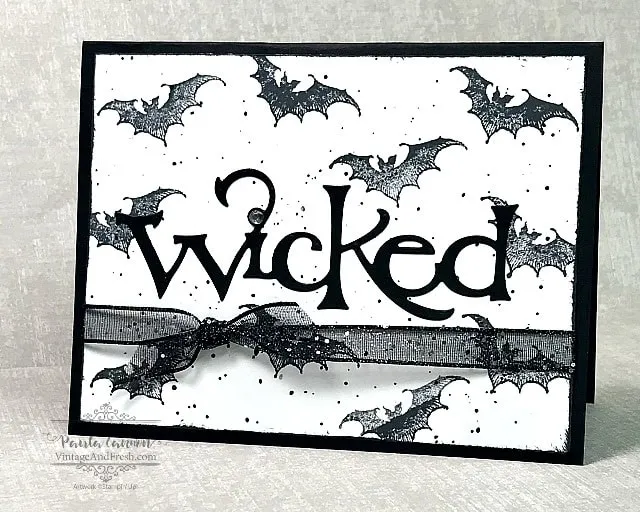 A Wonderfully Wicked Bat Card - Vintage & Fresh