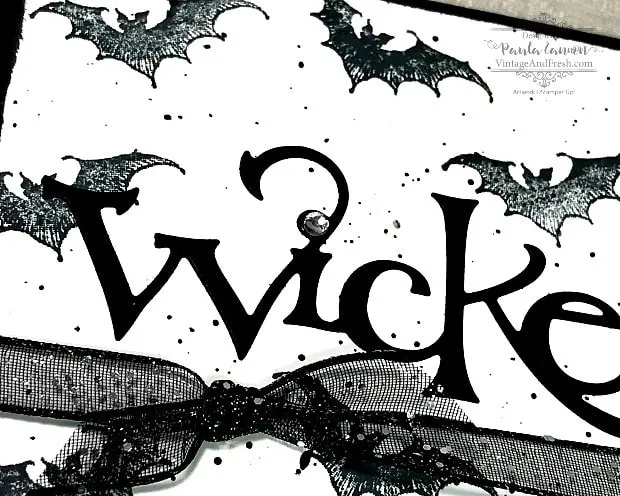 A Wonderfully Wicked Bat Card - Vintage & Fresh